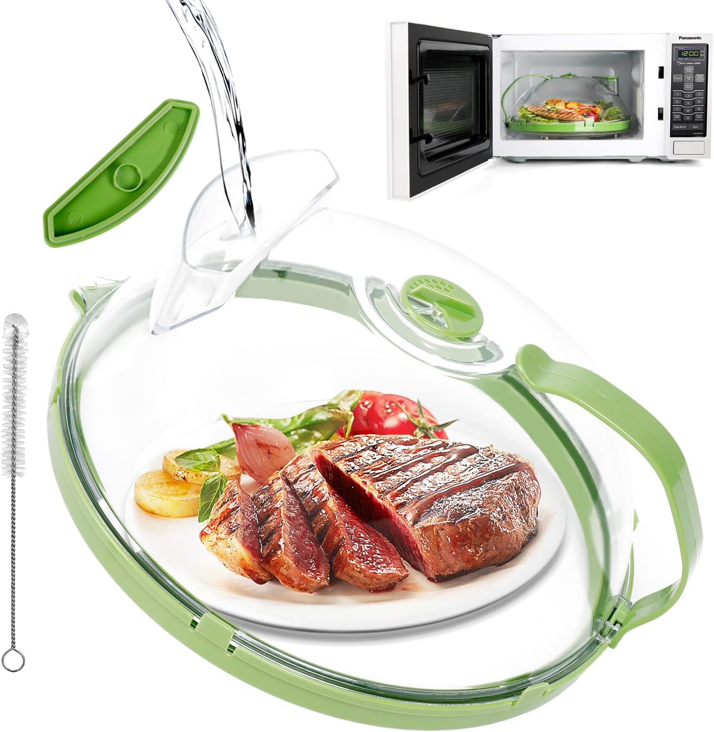 Amazon.com: Microwave Splatter Cover With Steam Vent 10 In - Clear ...