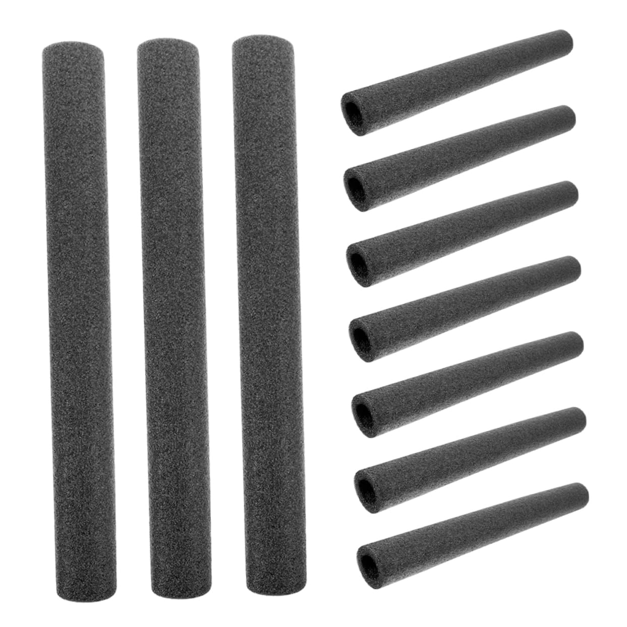 Amazon.co.jp: NUOLUX 10個 断熱中空綿チューブ パイプ断熱スリーブ 屋外パイプ断熱材 水道管ヒーター 配水管カバー ヒーターパイプカバー 冬用パイプ断熱材 金属管用ゴム ...