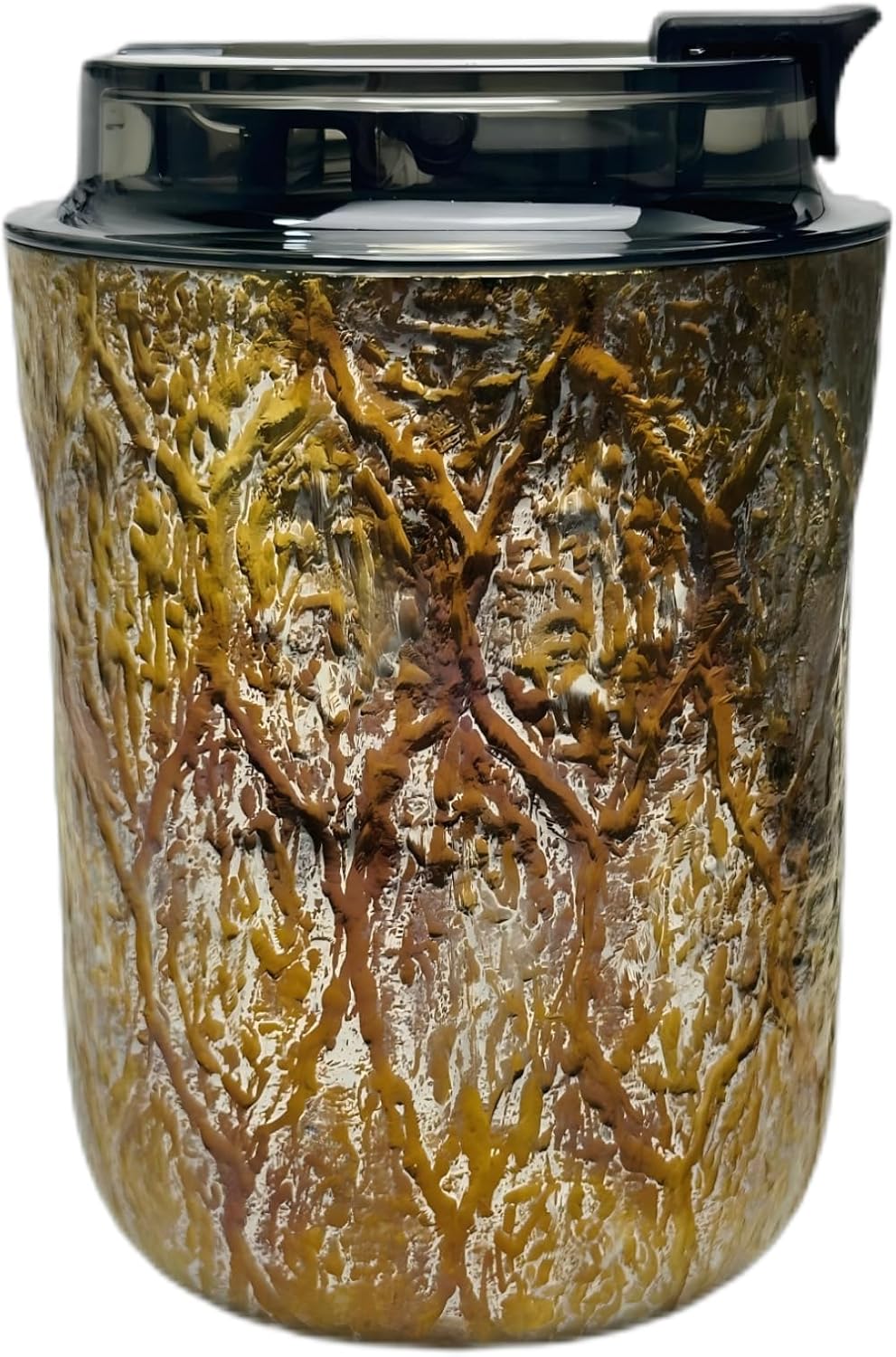 Amazon.com: Travel Coffee Mug Titanium Hand carving Whole-Body, Double ...