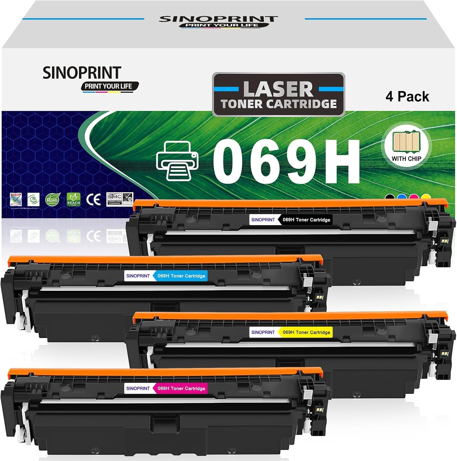 Amazon.com: SINOPRINT 069H 069 Toner Cartridge Replacement for Canon ...