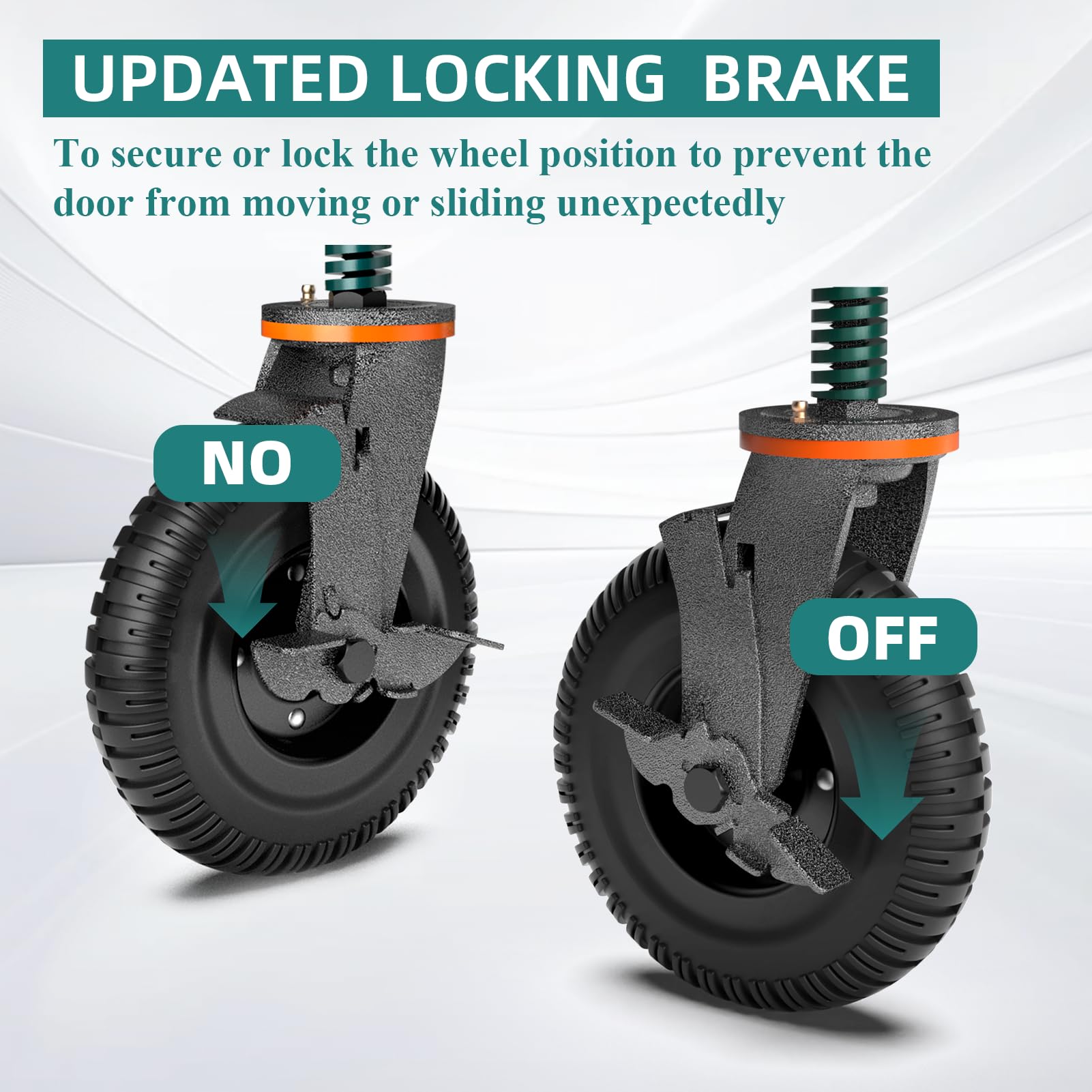 Snapklik.com : Gate Wheel,8 Inch Gate Wheels For Metal Tube Gate,600lb ...