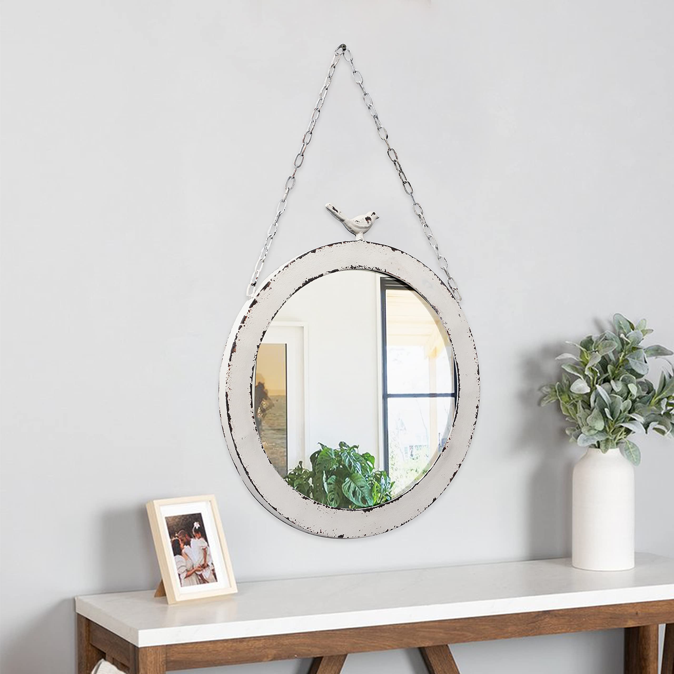 Amazon.com: Sintosin Vintage Large Round Mirrors for Wall Decor 19 ...
