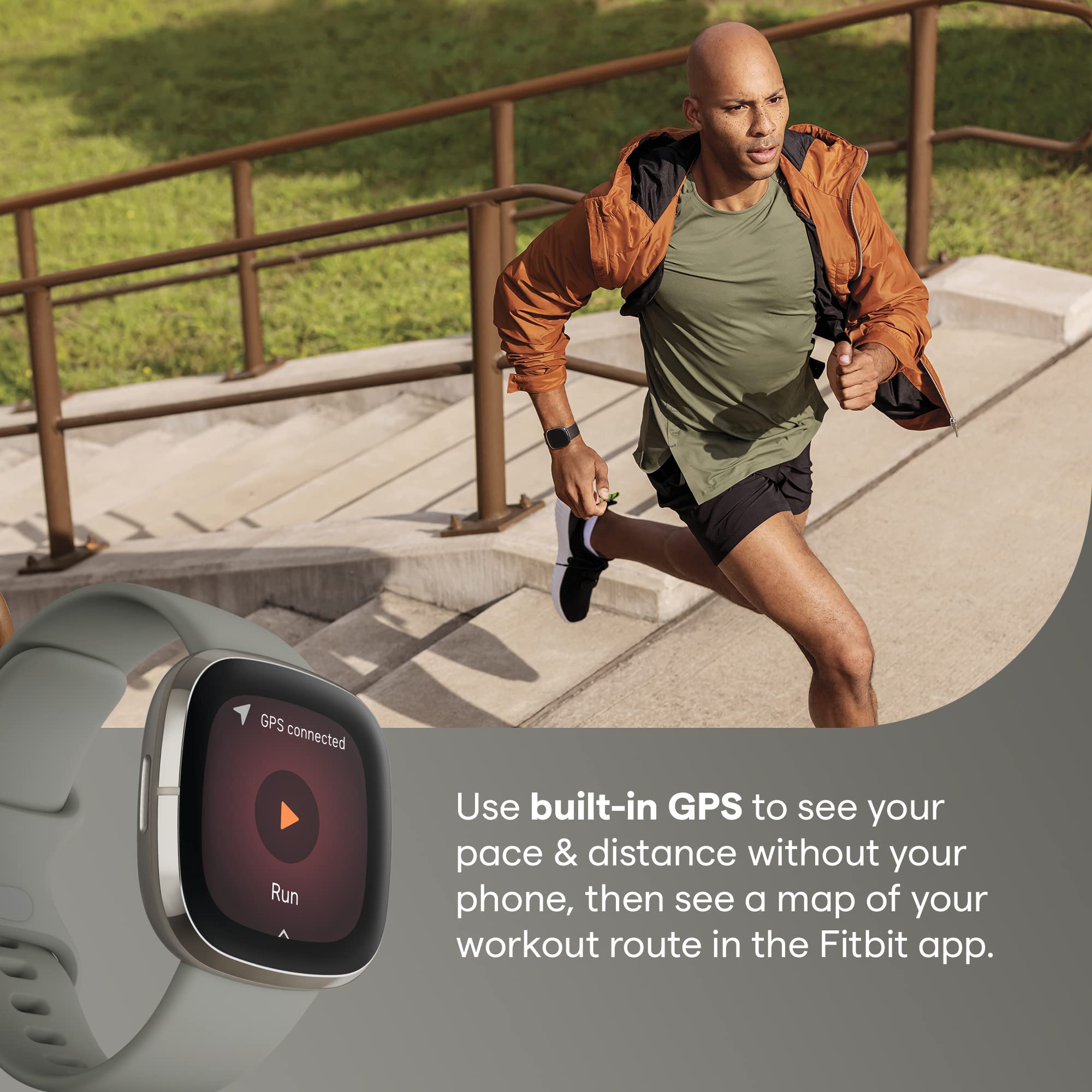 Snapklik.com : Fitbit - Sense Advanced Health Smartwatch - Silver