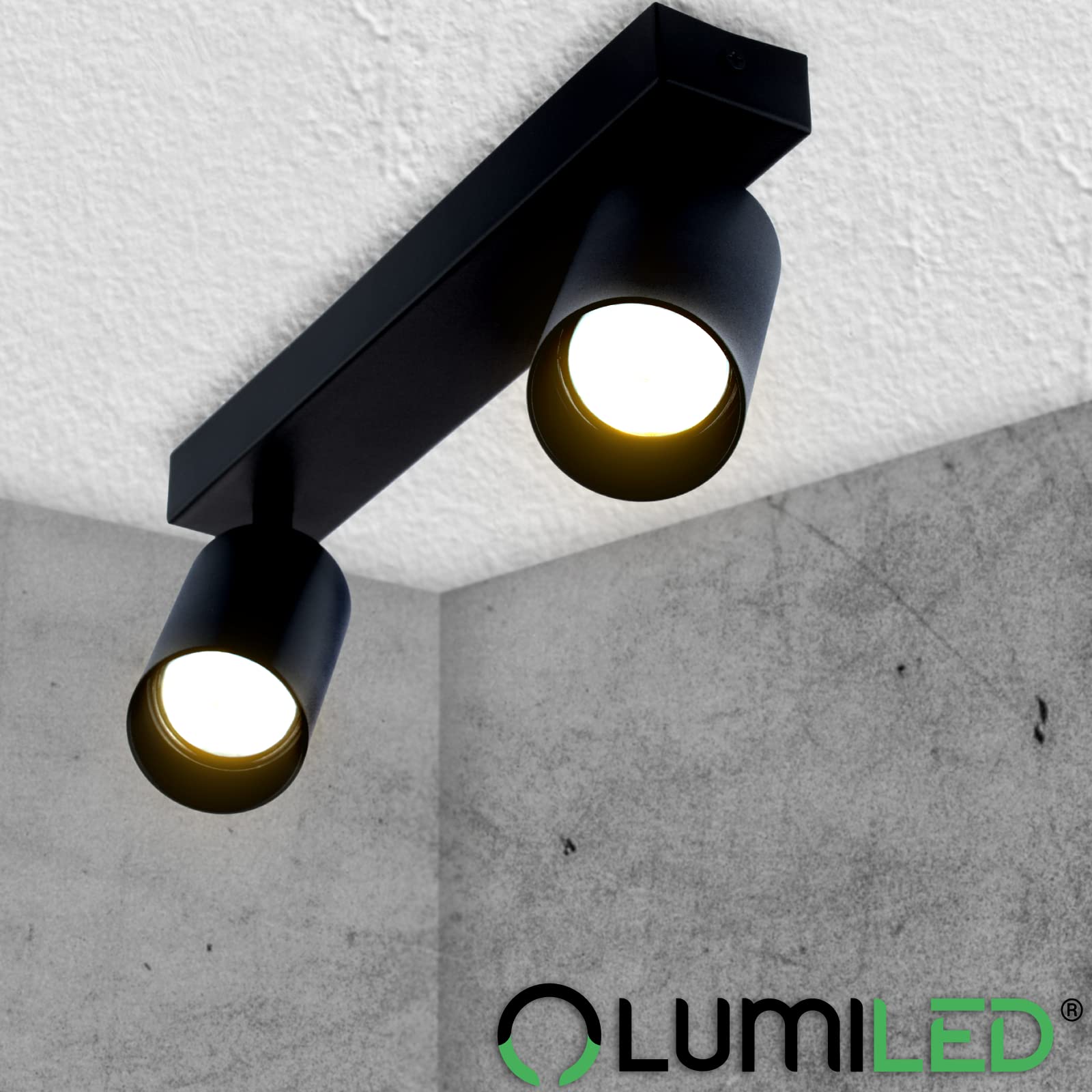 2 Light Ceiling Spotlights