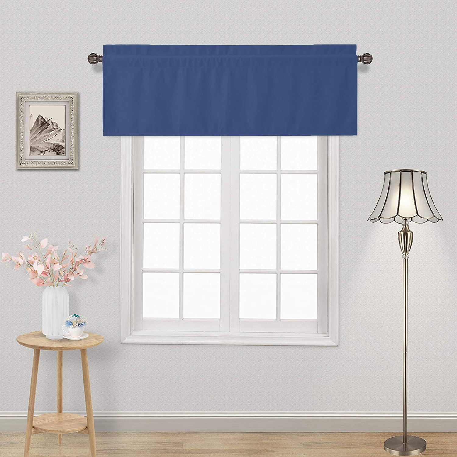 Snapklik.com : DWCN Blackout Valance Rod Pocket Window Valance Curtains ...