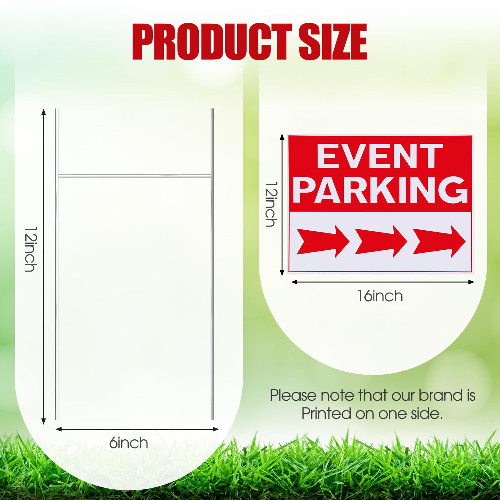 Snapklik.com : DoubleFill 6 Pcs Event Parking Signs