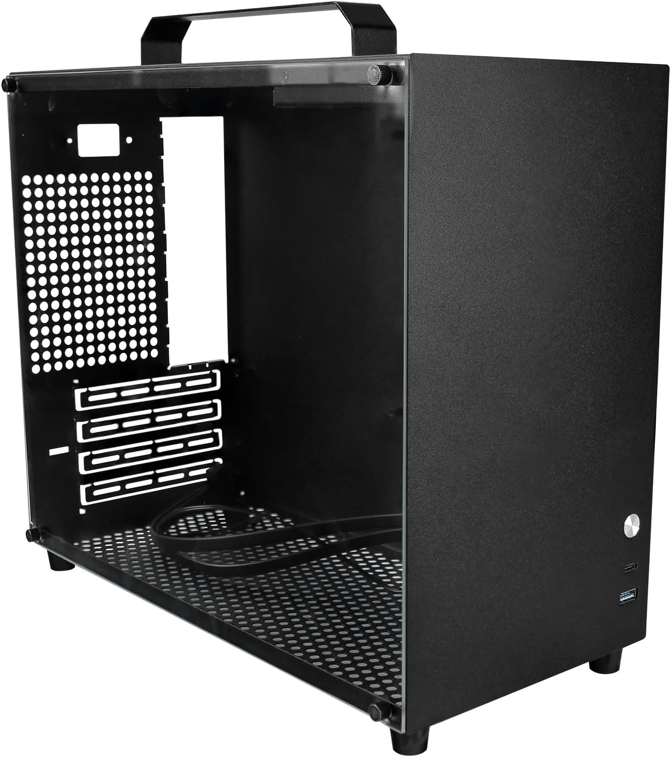 Amazon.com: ALAMENGDA V500 Mini Portable M-ATX/ITX Computer Case, MINI ...