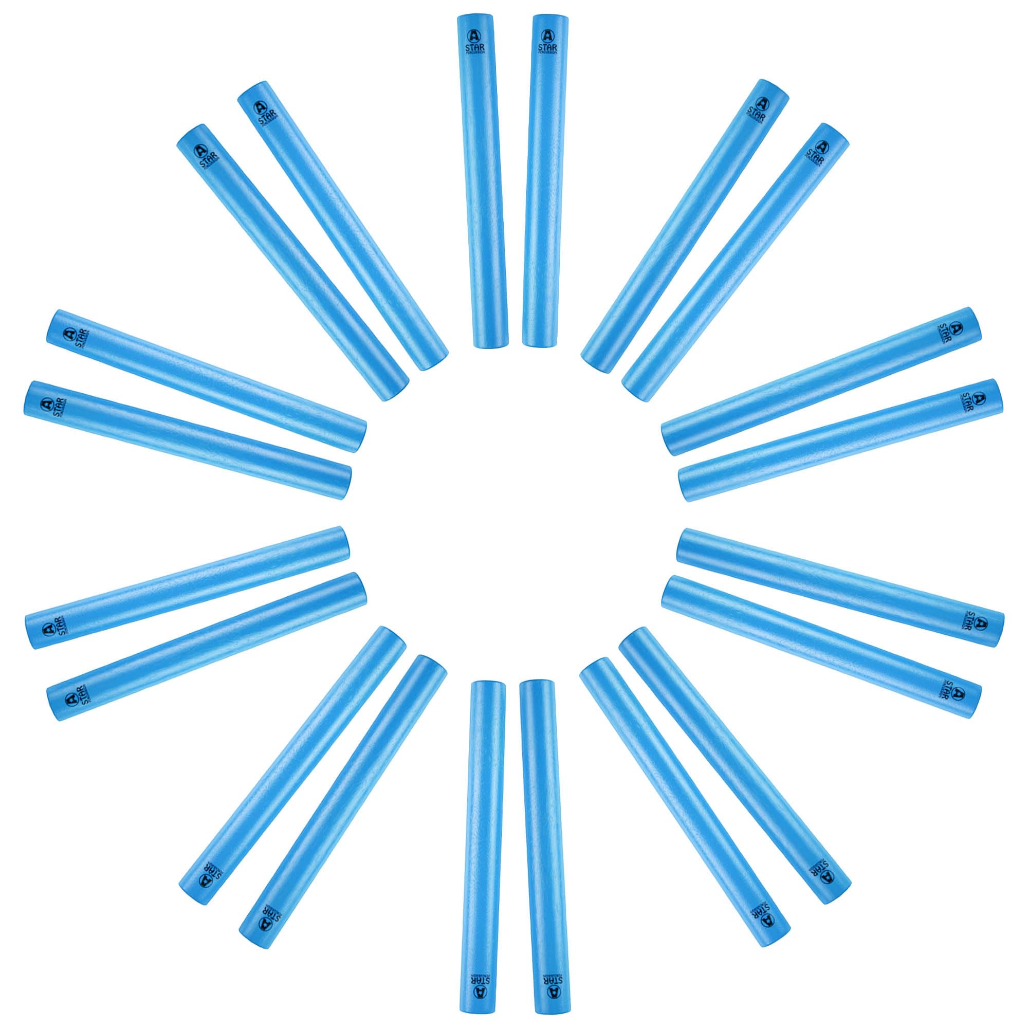 A-Star AP4102BLPK Wooden Blue Claves, 14 cm - Handheld Rhythm Sticks ...