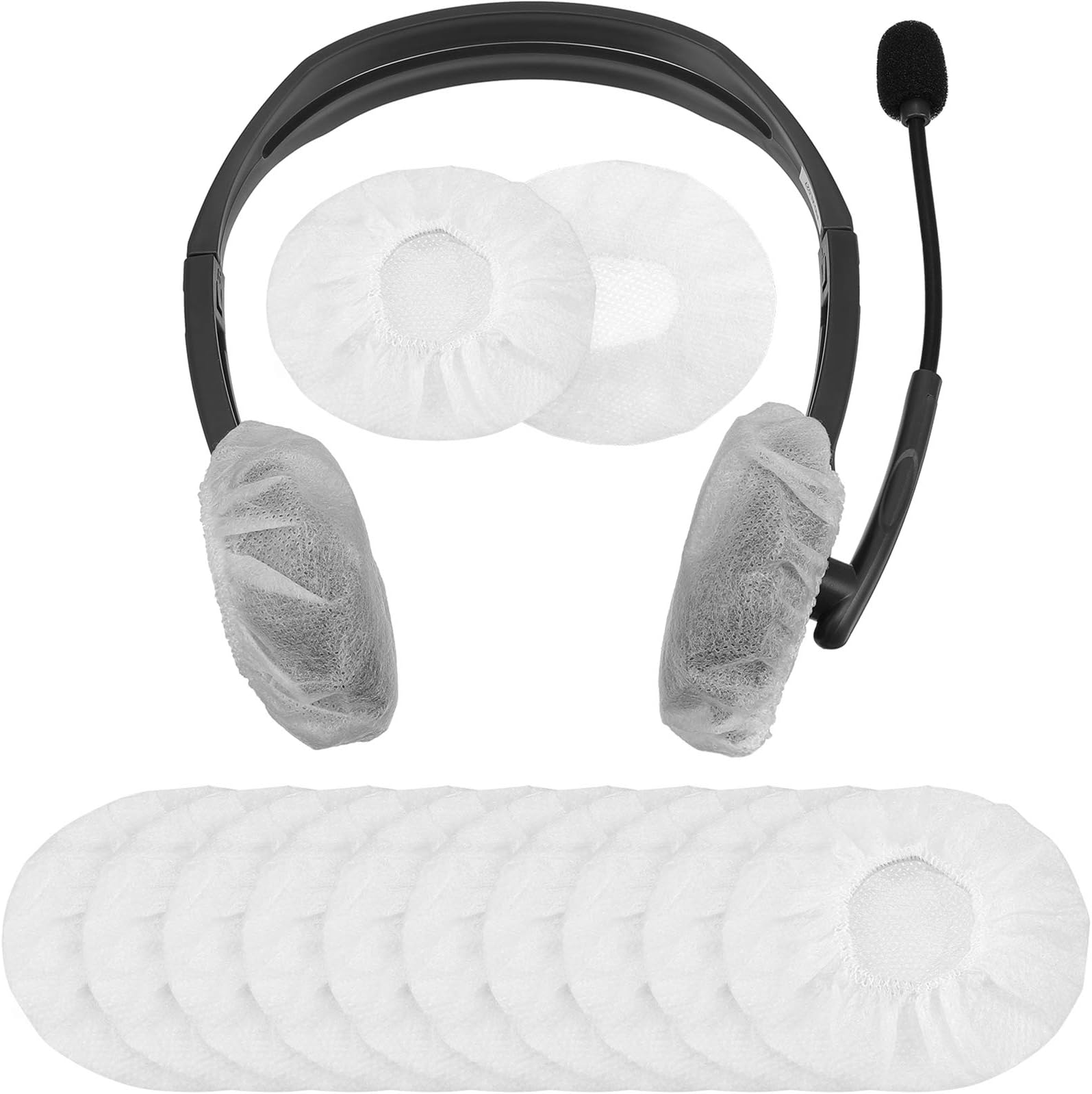Amazon.com: BBTO 200 Pieces Disposable Headphone Ear Cover Non-Woven ...