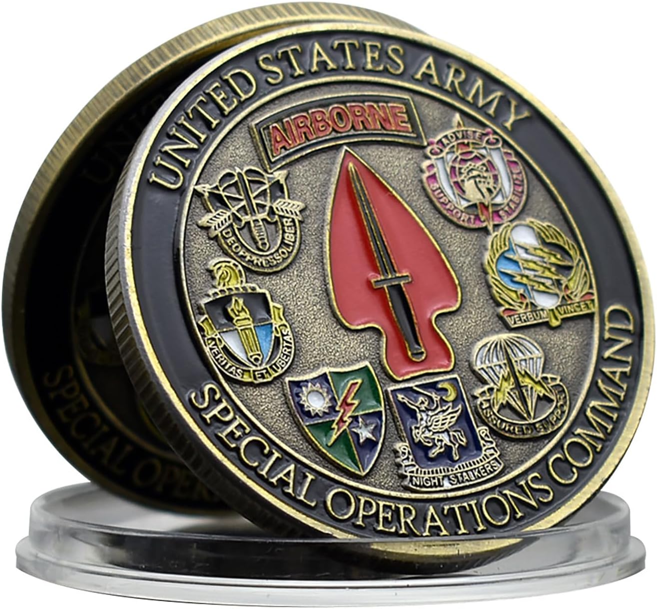 Amazon.com: U.S. Army Special Operations Command Challenge Coin ...