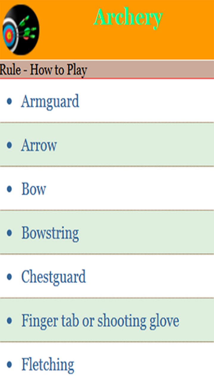 Rules to play Archery-Amazonアプリストアのアプリ