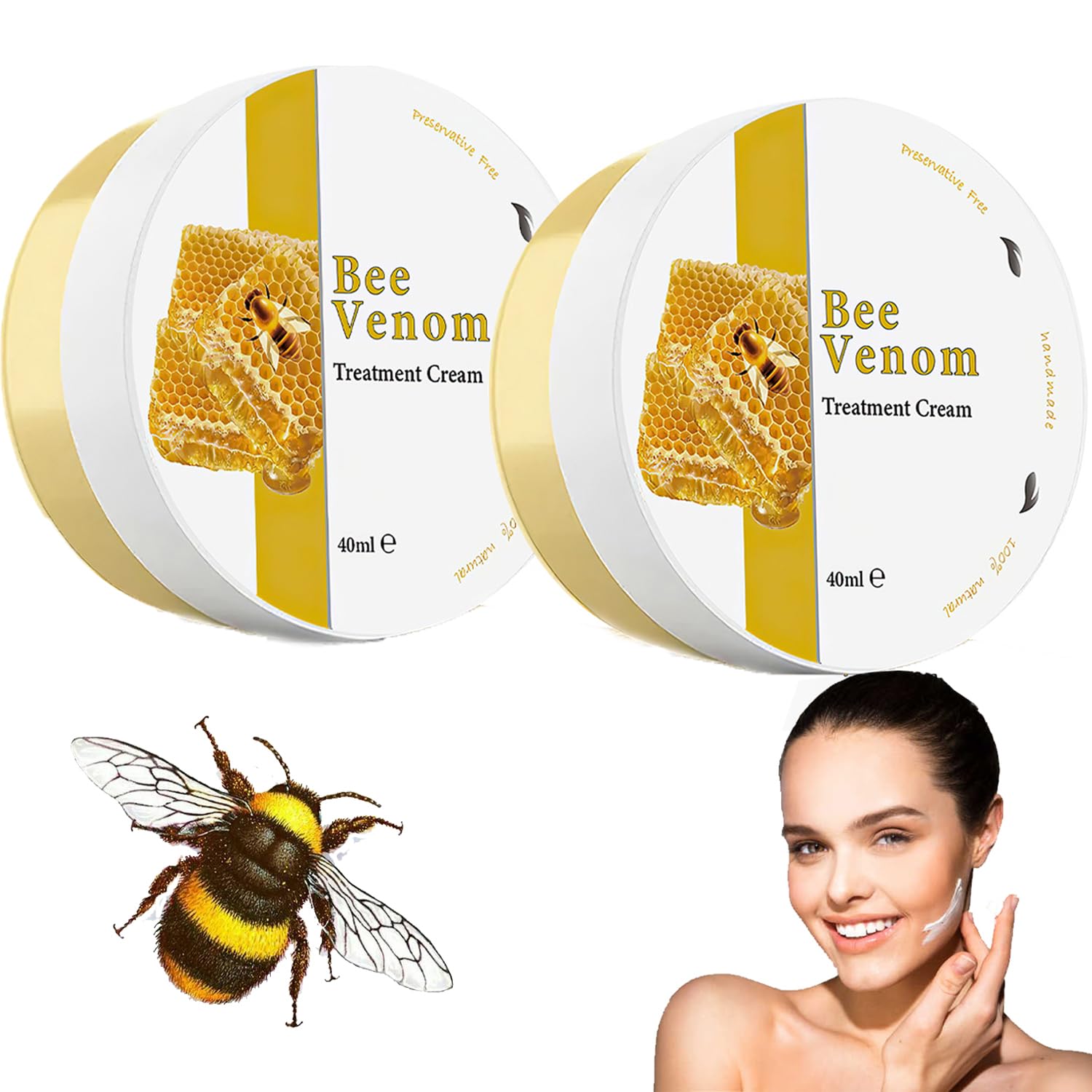 Amazon.com : Atsy Natural Bee Venom Repair Cream,Bees Venom ...