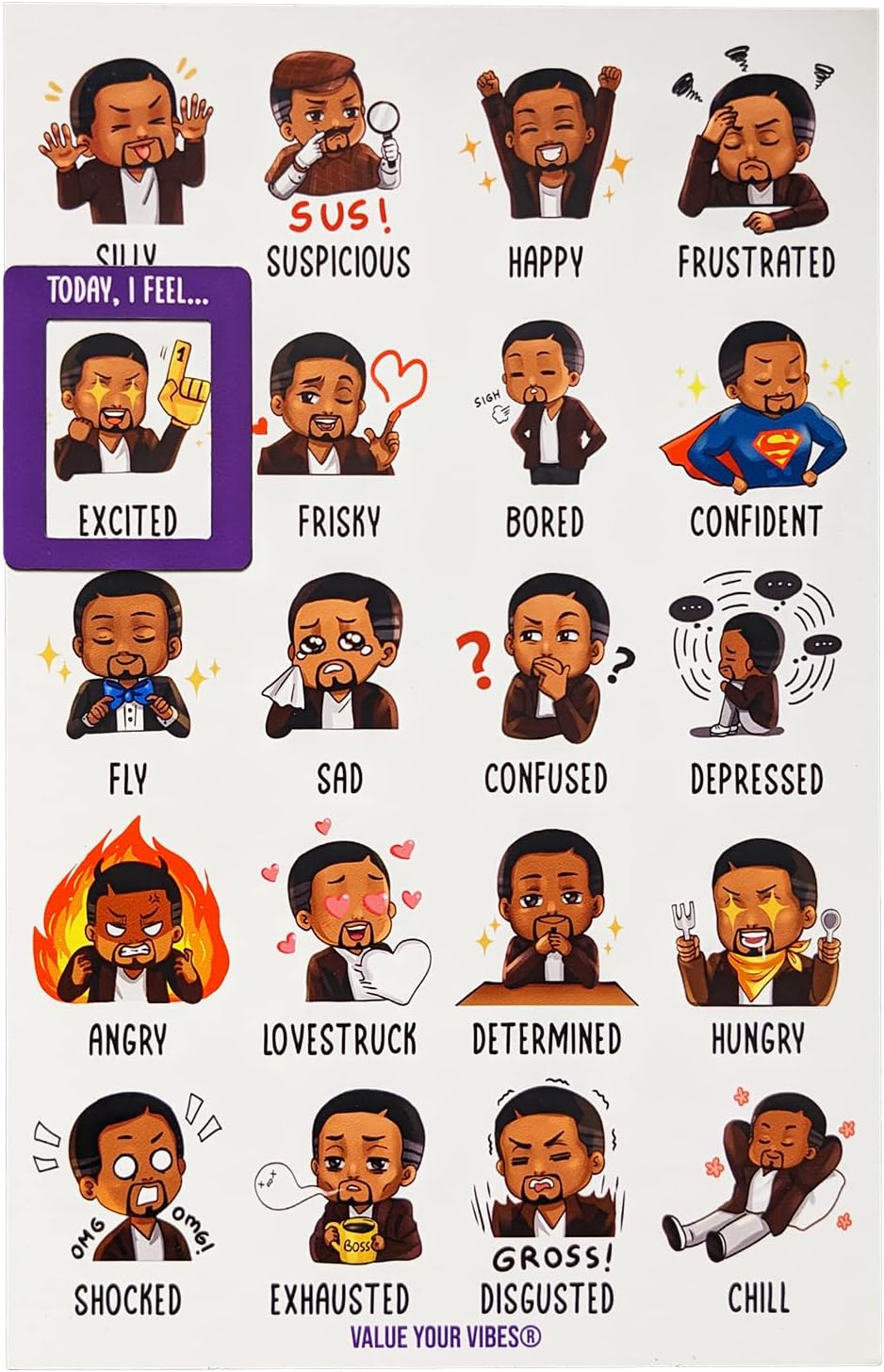 Amazon.com: Magnet Feelings Chart for Kids and Toddlers - Mood Meter ...