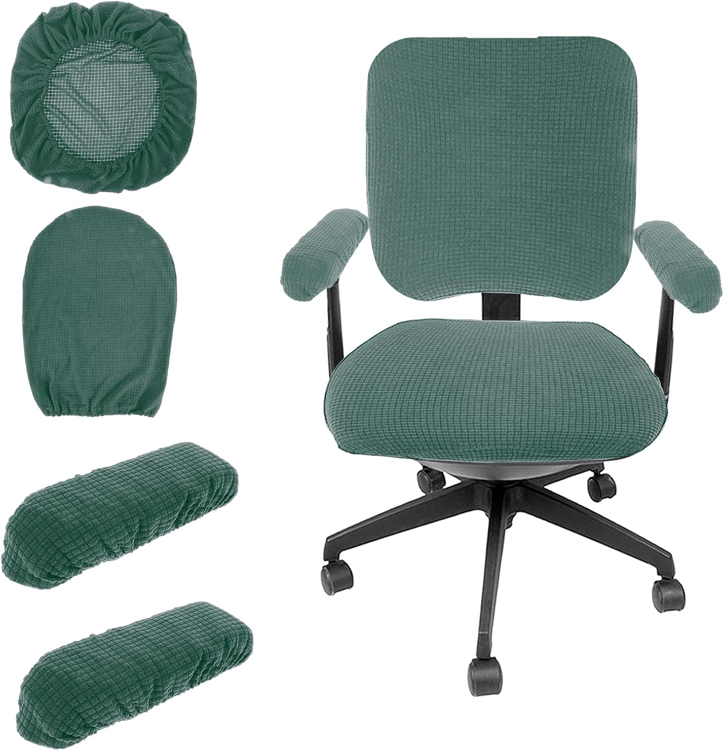 Amazon.com: Green Universal Protective Chair Seat Covers Plush Stretch ...