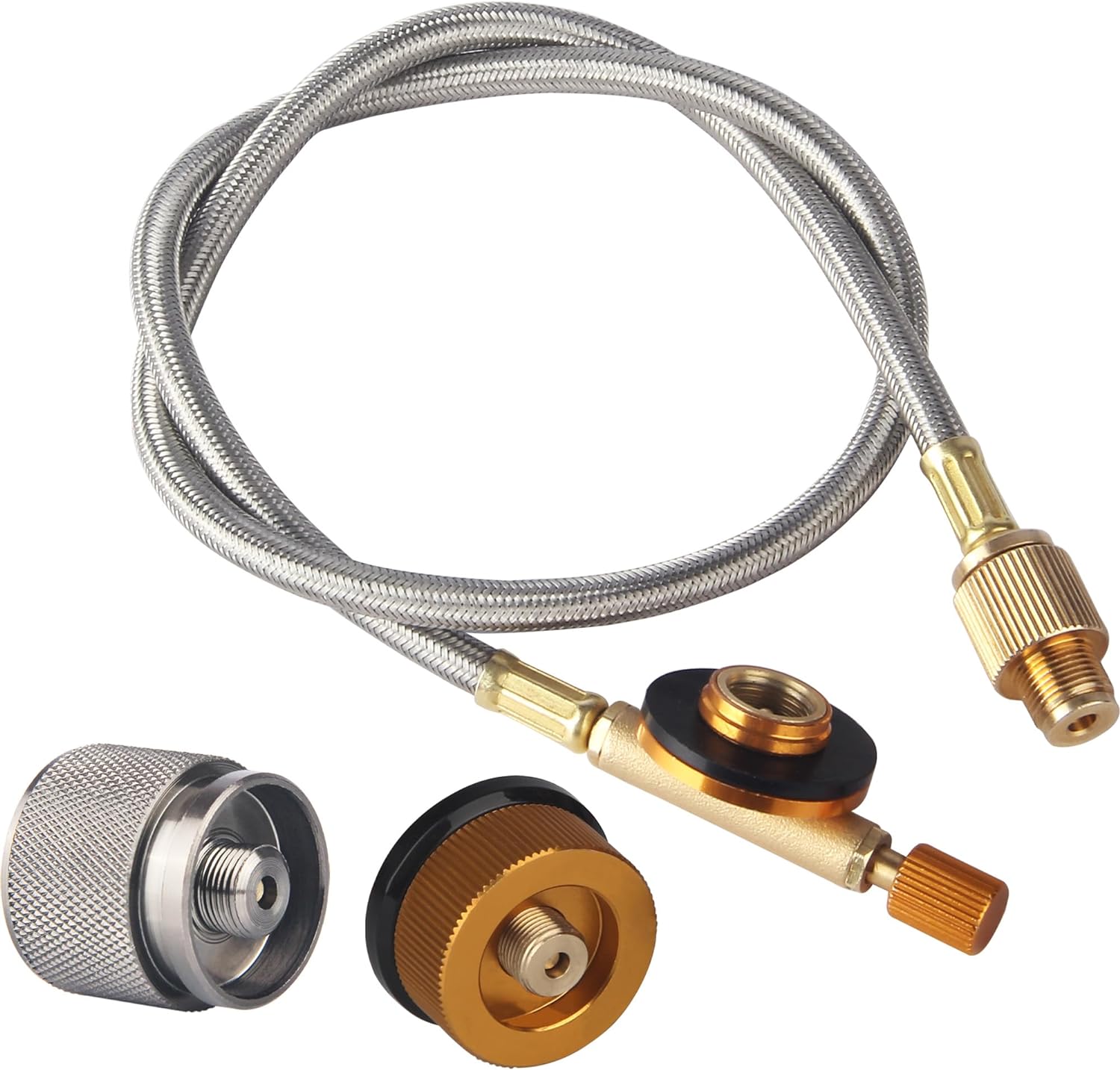 Amazon MOFBEAWK 2 Feet Gas Adapter Extension Braided Hose Propane amazon-mofbeawk-2-feet-gas-adapter-extension-braided-hose-propane