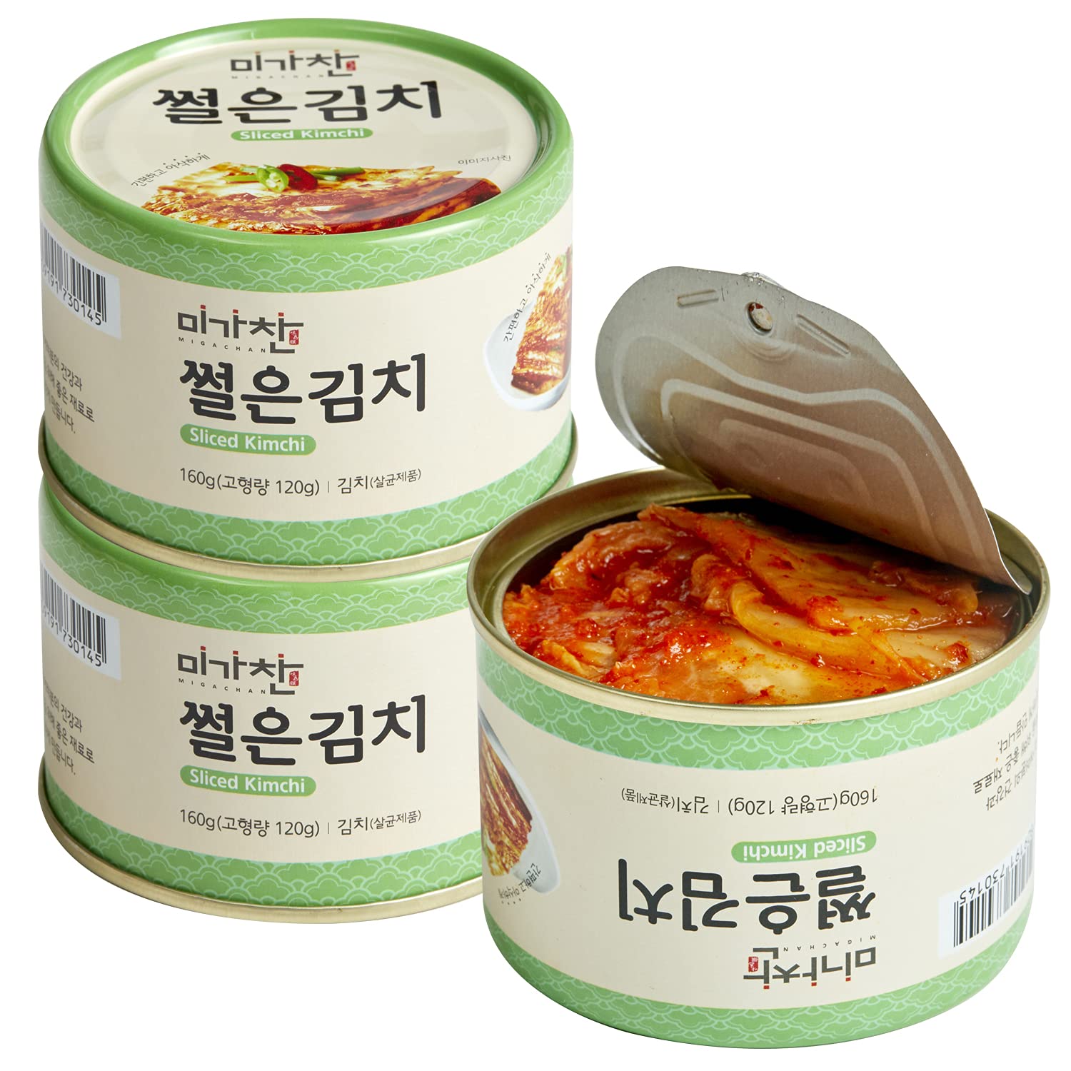 Amazon.com: Korean Canned Napa Cabbage Kimchi, Sliced Kimchi, 5.64oz ...