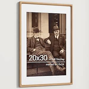 Heimlove 20x30 Picture Frames Natural Oak,Original Wood Hand Make ...