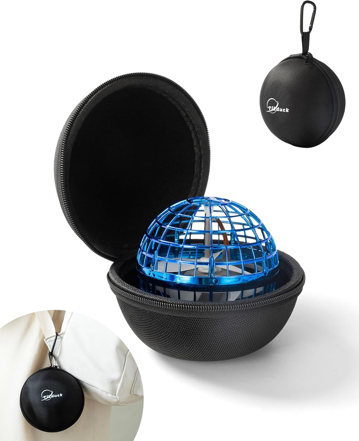 Amazon.com: Tikduck Flying Orb Ball Toys Storage Case, Round Portable ...