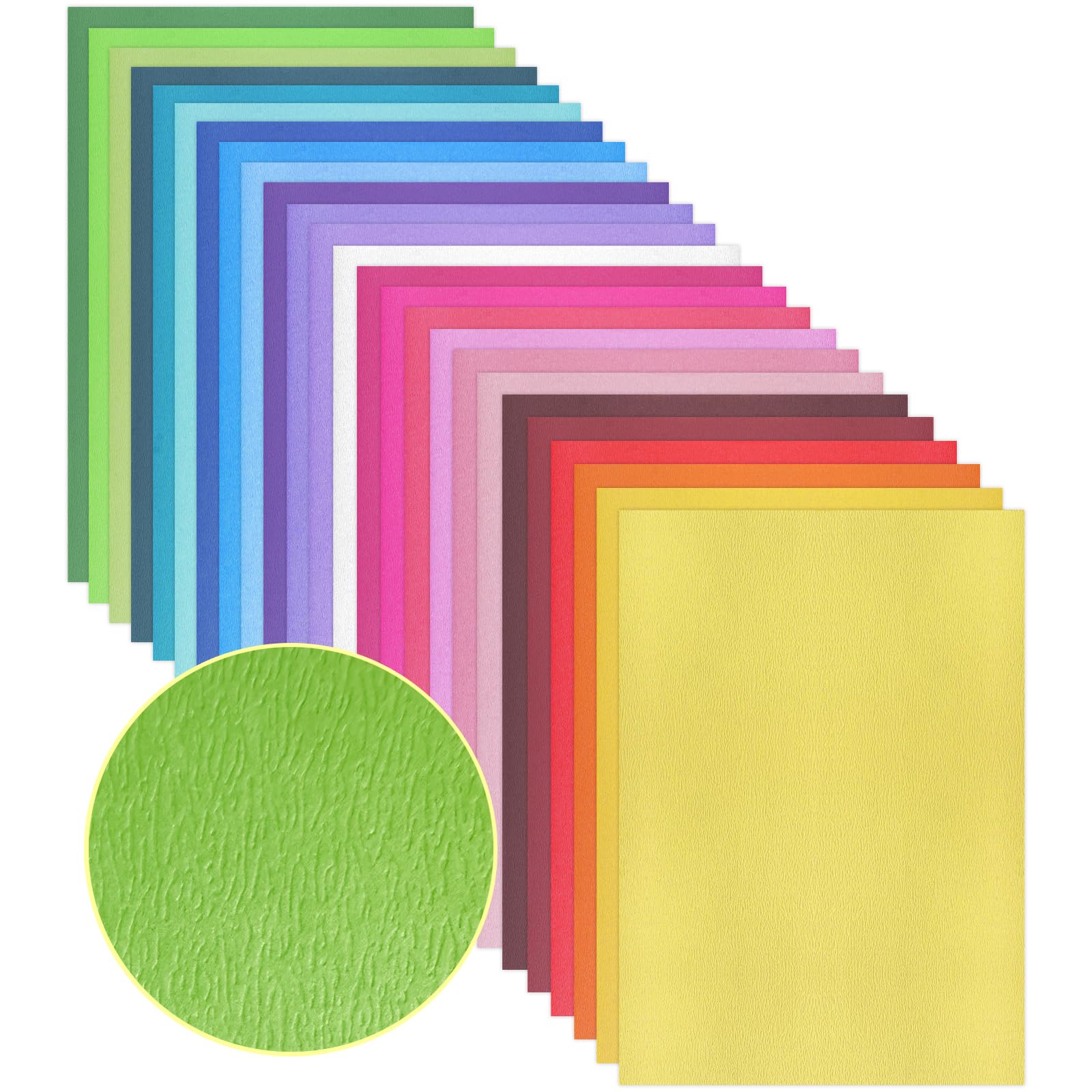 100 Sheets Textured Card Paper, A4 180gsm Textured Linen Embossed Paper ...