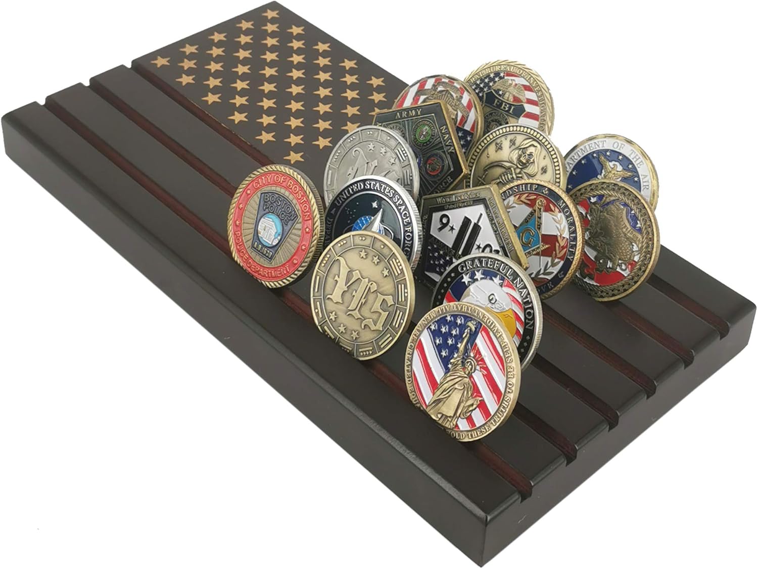 Amazon.com: YKshop 6 Rows Military Challenge Coin Display Rack American ...