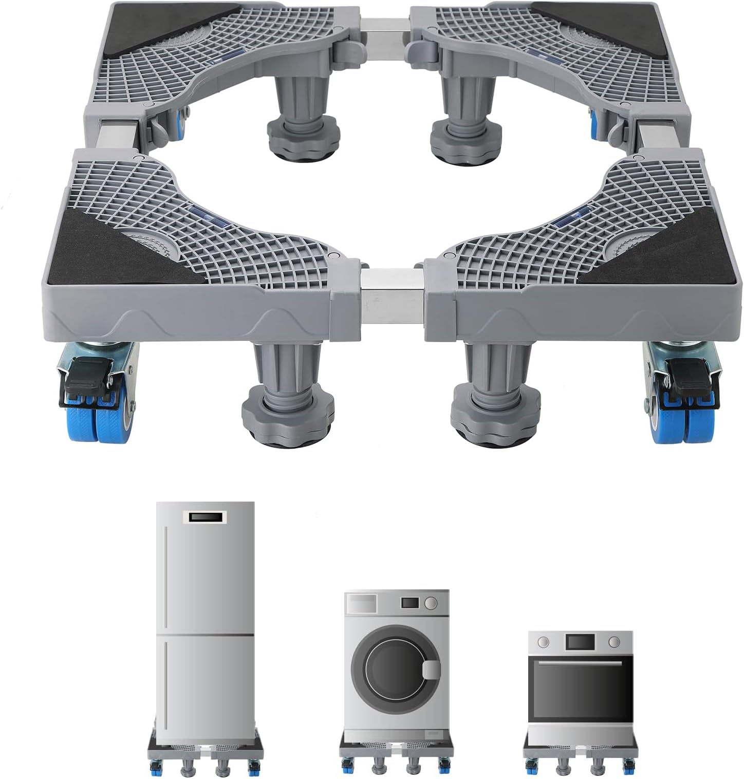 Amazon.com: MAOPINER Multi-functional Washing Machine Stand Adjustable ...