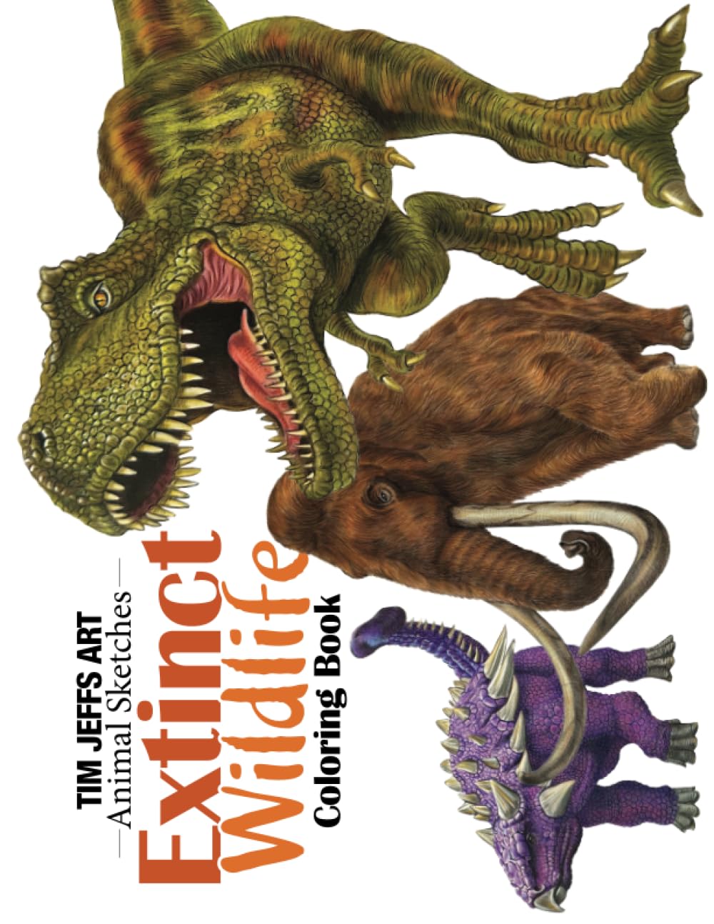 Amazon.com: Extinct Wildlife Coloring Book (Animal Sketches ...
