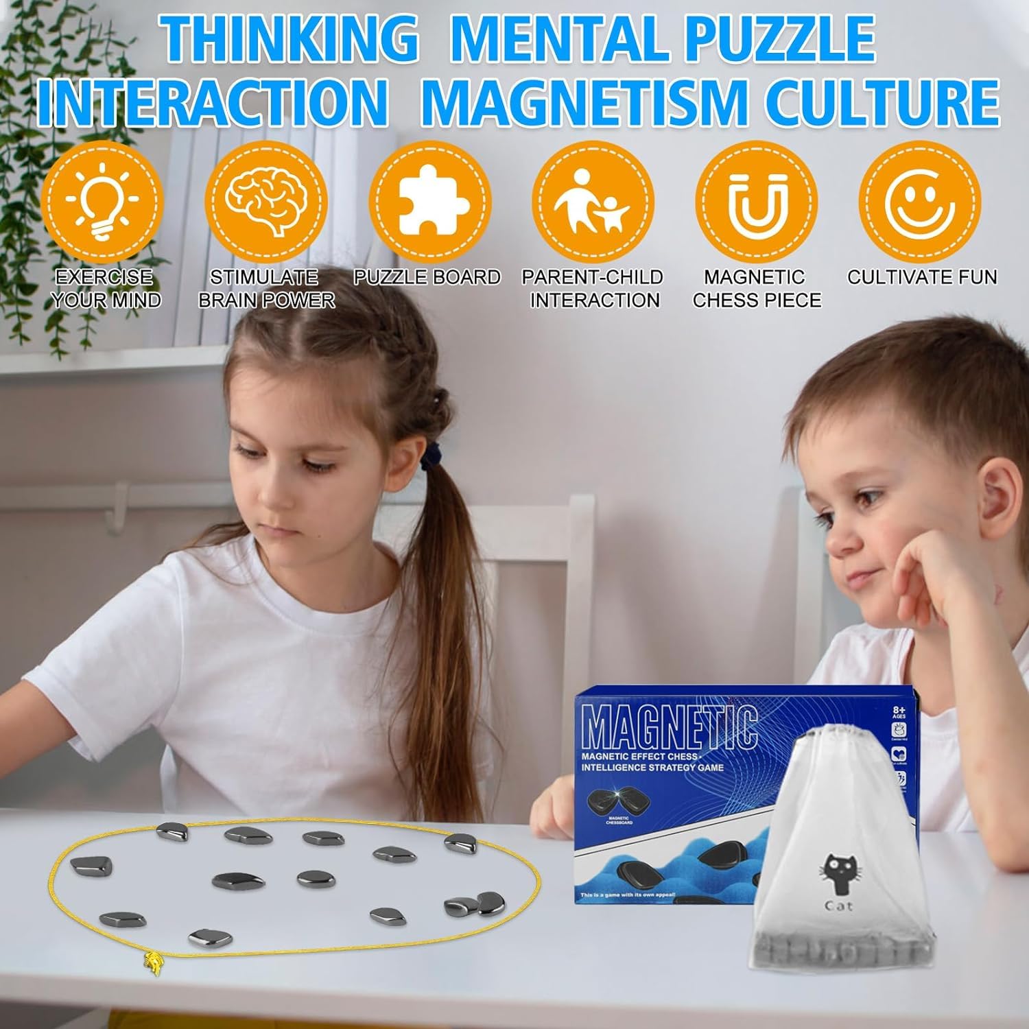 Magnetic Chess Game - 2024 New Fun Tabletop Game, Magnetic Strategy ...