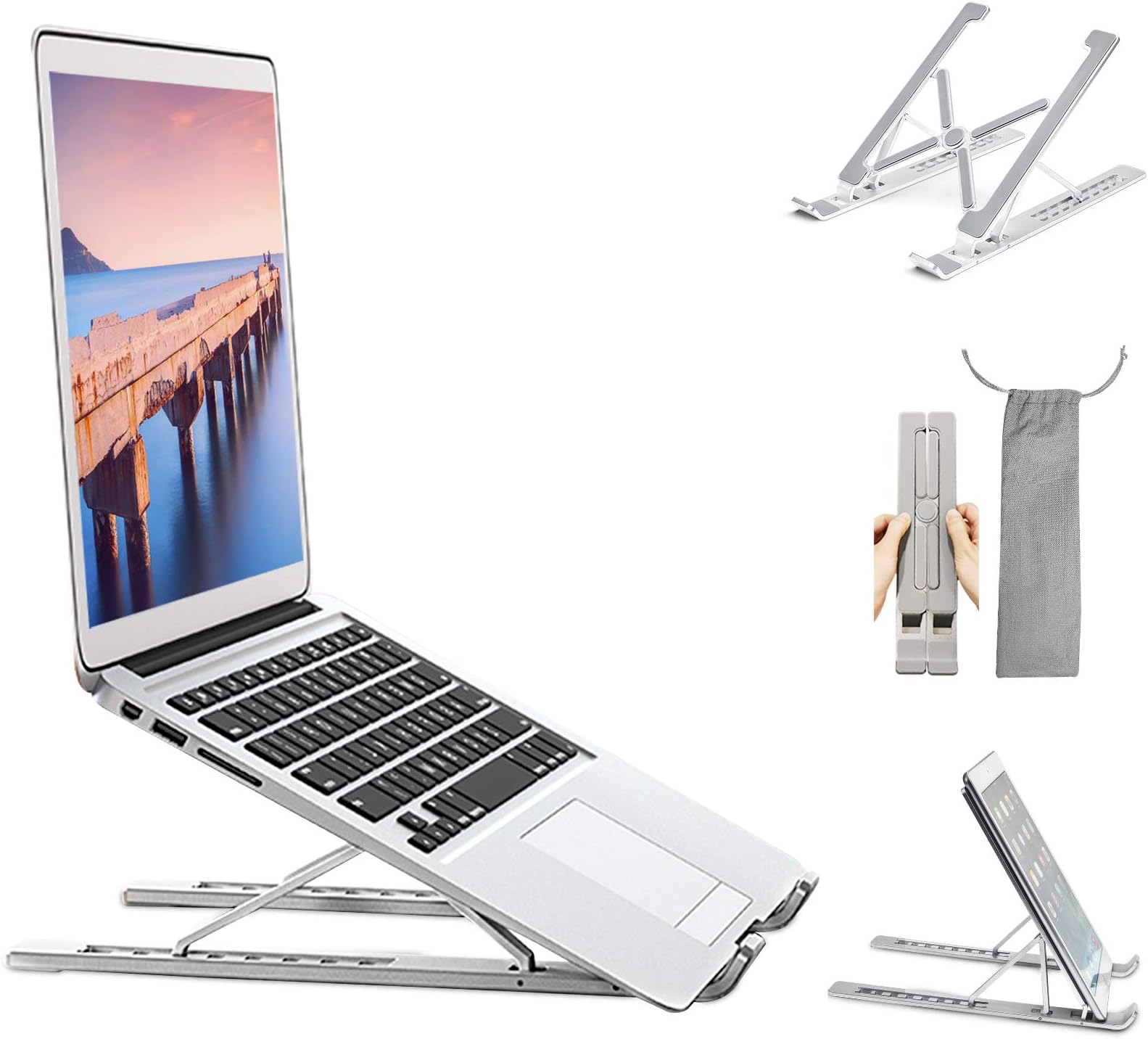 Amazon.com: Amazon Basics - Laptop Stand for Desk, Portable and ...