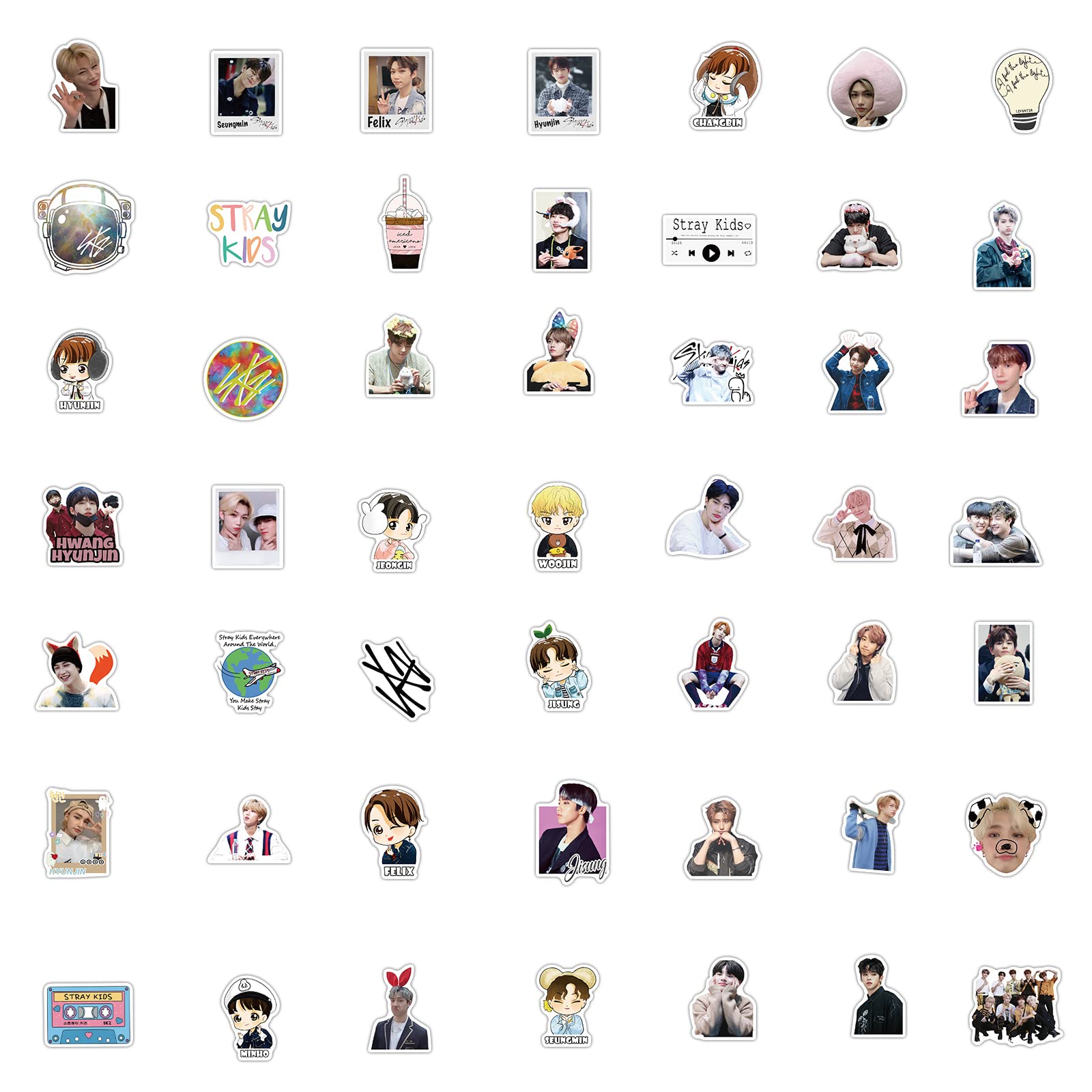 Snapklik.com : 100pcs Stray Kids Stickers, Kpop Singer Stickers For ...