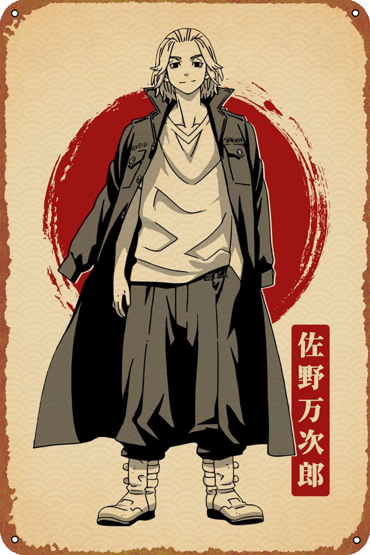 Amazon.com : Mikey Tokyo Revenger Anime Anime Poster Metal Sign Tin ...
