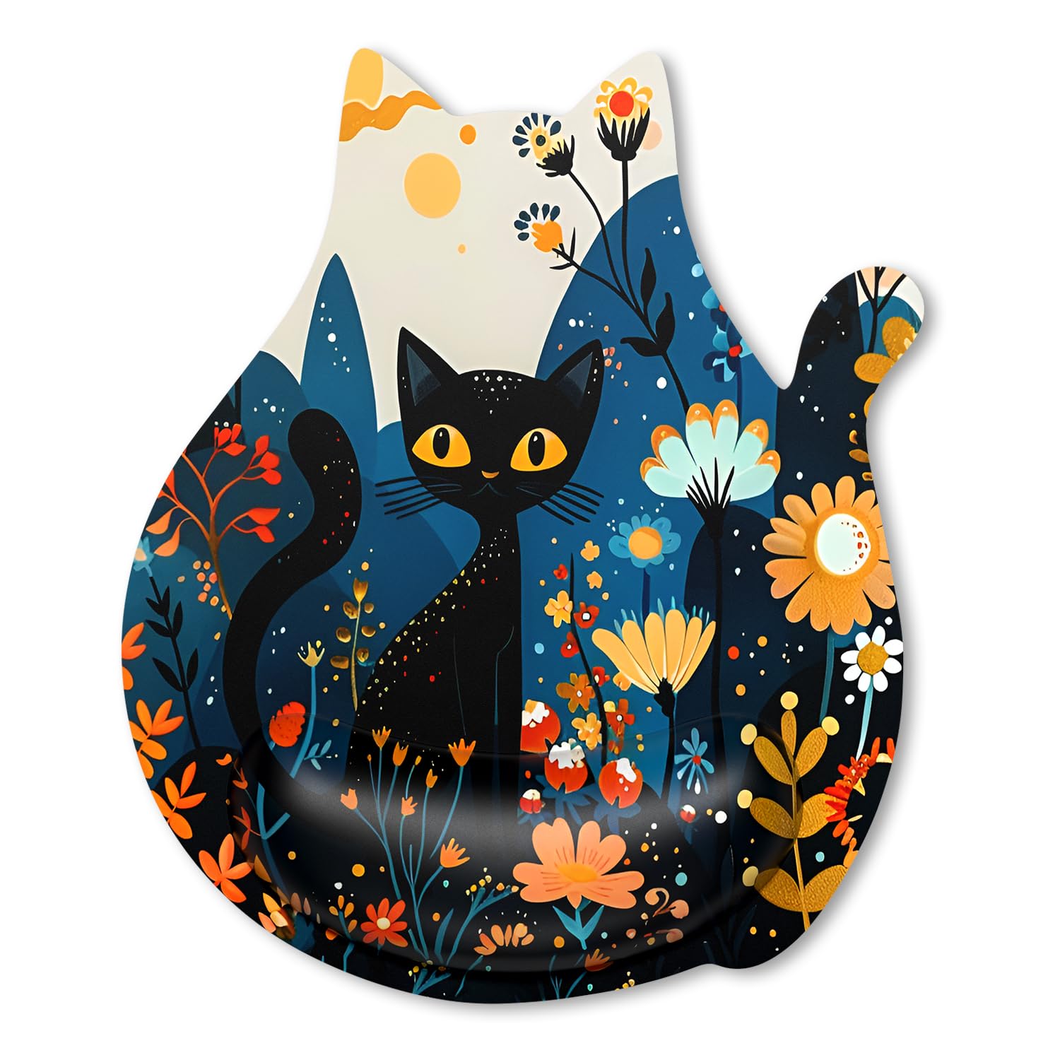 Amazon.com: Hsxnam Ergonomic Mouse Pad with Wrist Support, Funny Cute ...