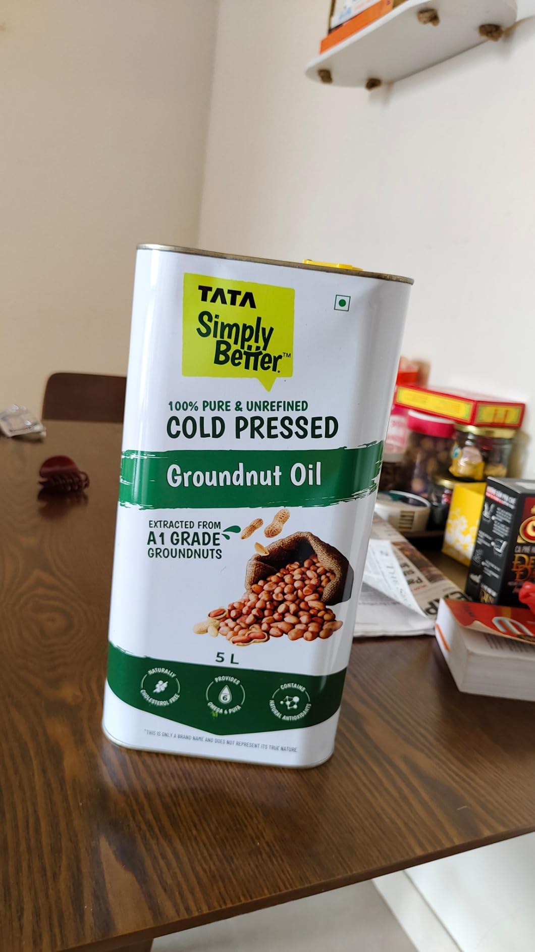 Tata Simply Better Pure and Unrefined Cold Pressed Groundnut (Peanut ...