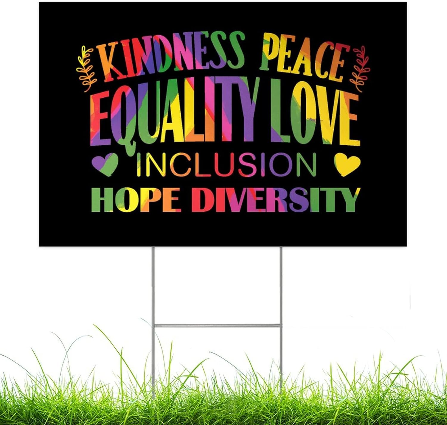 Amazon.com : ENEDNATE Pride Parade Kindness Peace Equality Love ...