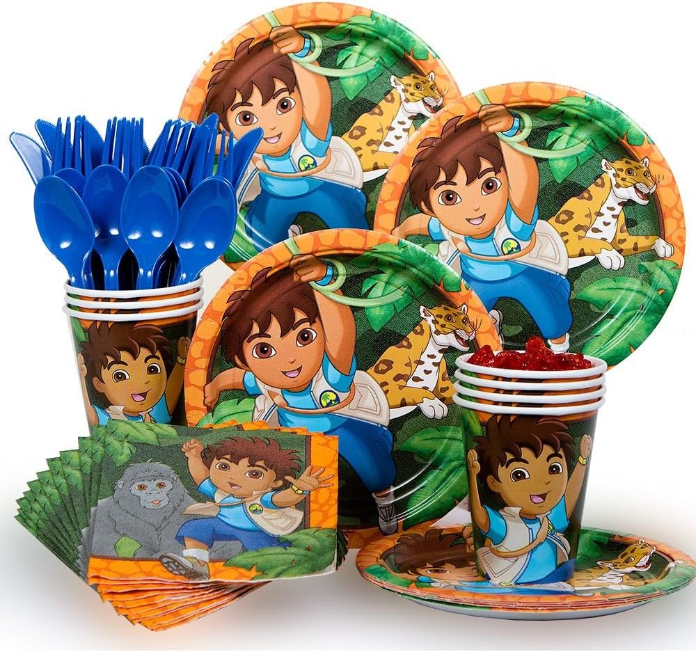 Amazon.com: Go Diego Go Party Standard Kit for 8 : Home & Kitchen