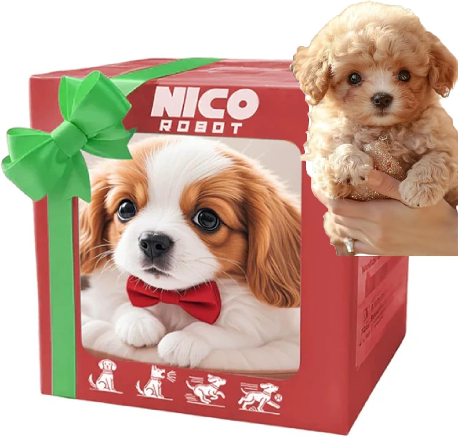 Amazon.com: 2025 New AI Smart Robot Dog, Nicoo - My Realistic Robot ...