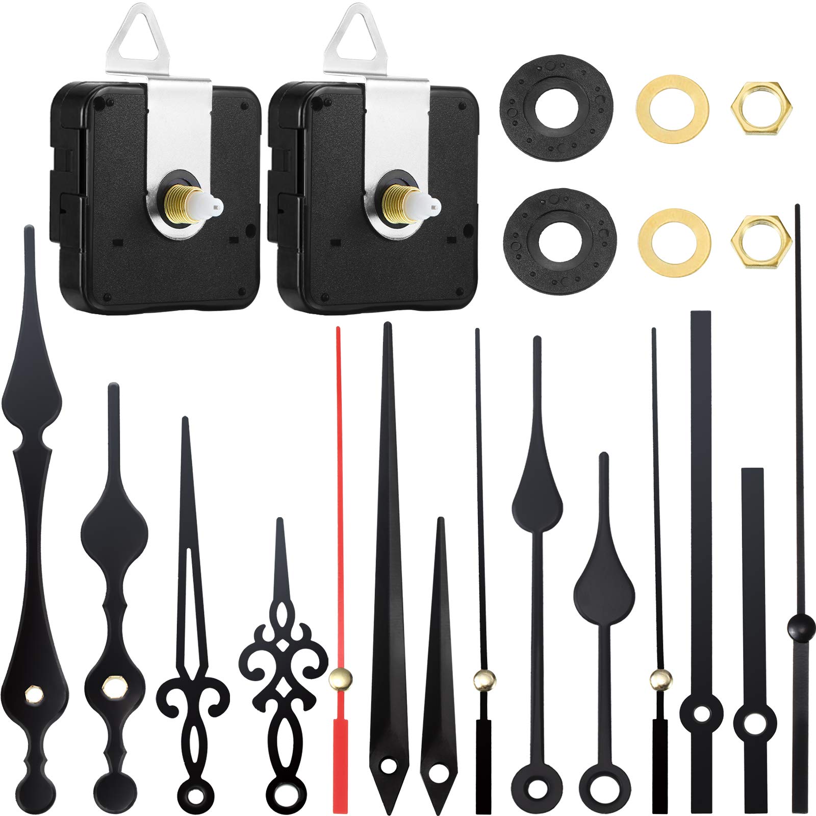 Amazon.com: 2 Pieces High Torque Long Shaft Clock Movement Mechanism ...