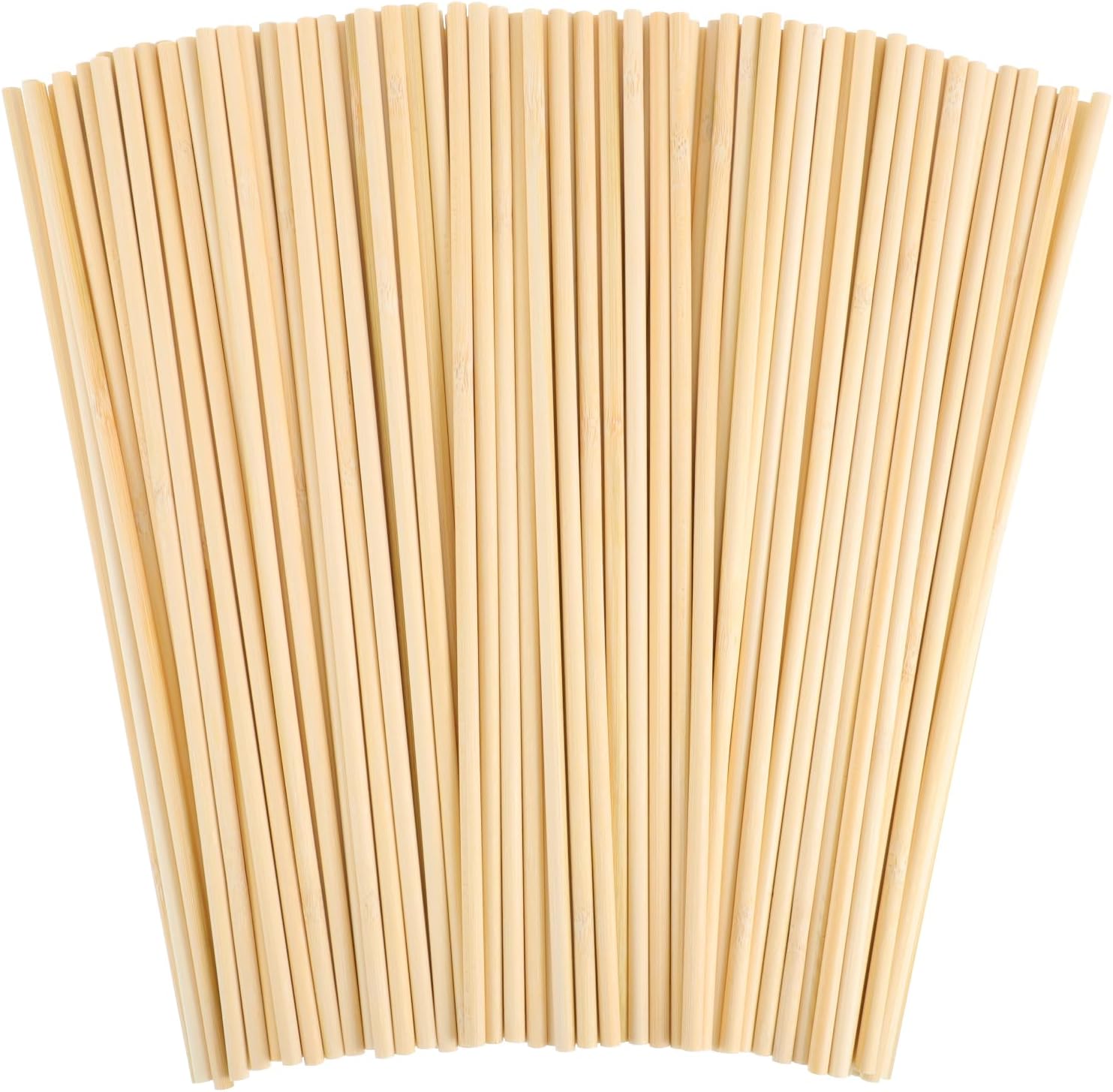 Amazon.com: 50Pcs Wooden Sticks for Crafts, Wooden Dowel 1/4 x 12 Inch ...