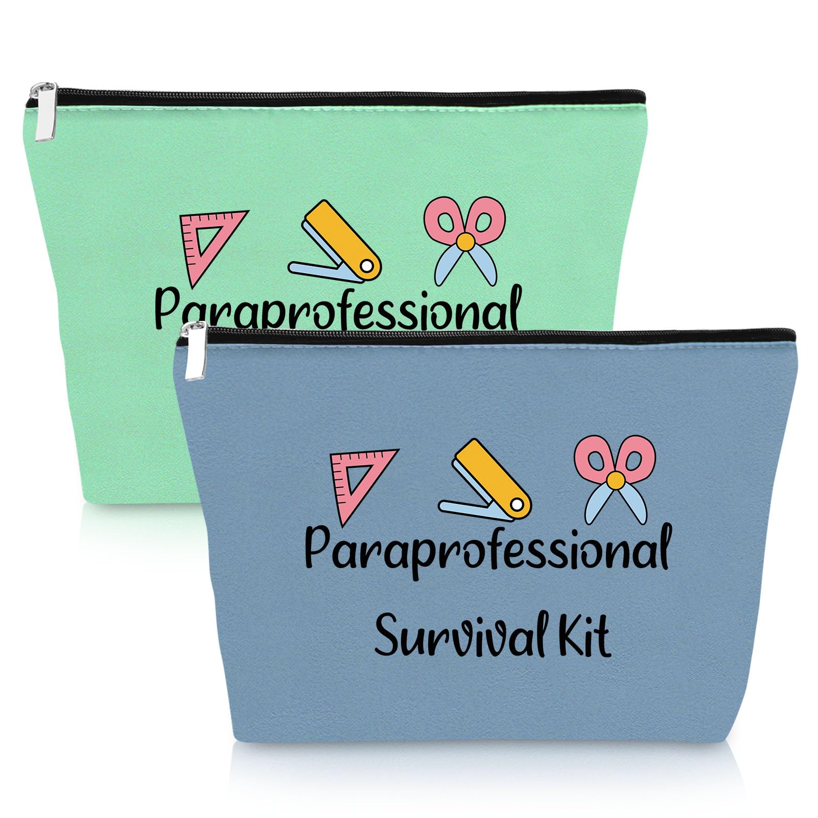Amazon.com: Para Teacher Gift 2 Pieces Cosmetic Bag Paraprofessional ...