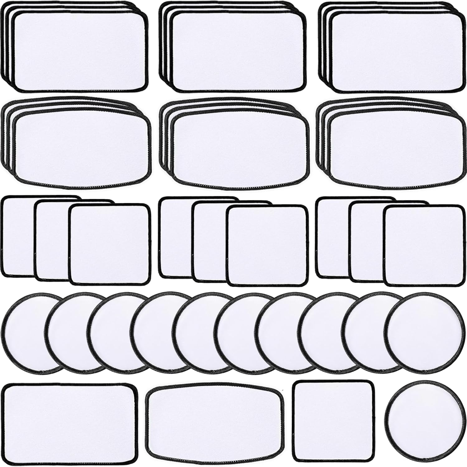 Amazon.com: iFForce 40 PCs Sublimation Blanks Patches - Large Iron-on ...