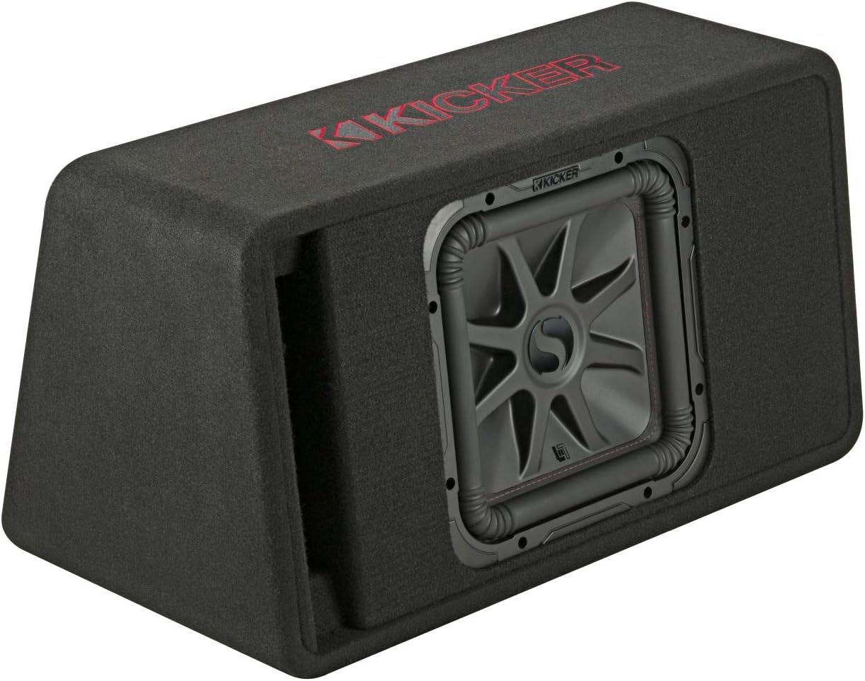 Amazon.com: Kicker 49L7TDF122 Down-Firing 12" L7T 2-Ohm Subwoofer Enclosure, 600 Watts RMS ...