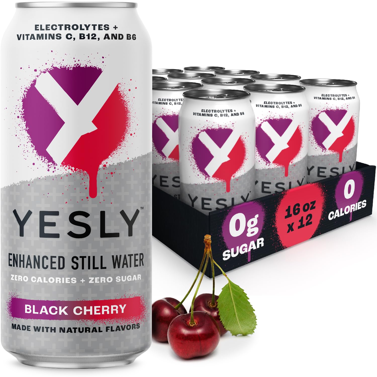 Amazon.com: Yesly ﻿Hydrating Electrolyte Vitamin Water, 16 Fl Oz - Zero ...