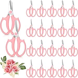 Amazon.com : Lasnten 24 Pcs Garden Flower Scissors Floral Shears Cutter ...