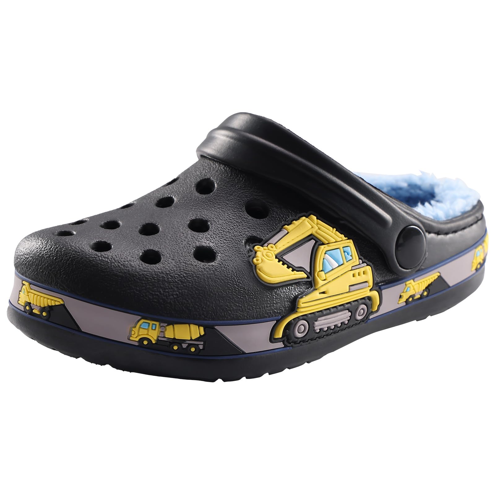 Amazon.com | LYKFCBF Kids Fur Lined Clogs Boys Girls Fuzzy Clogs House ...