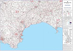 North Devon Postcode Sector Wall Map- Postcode Sector Map 2 - Laminated ...