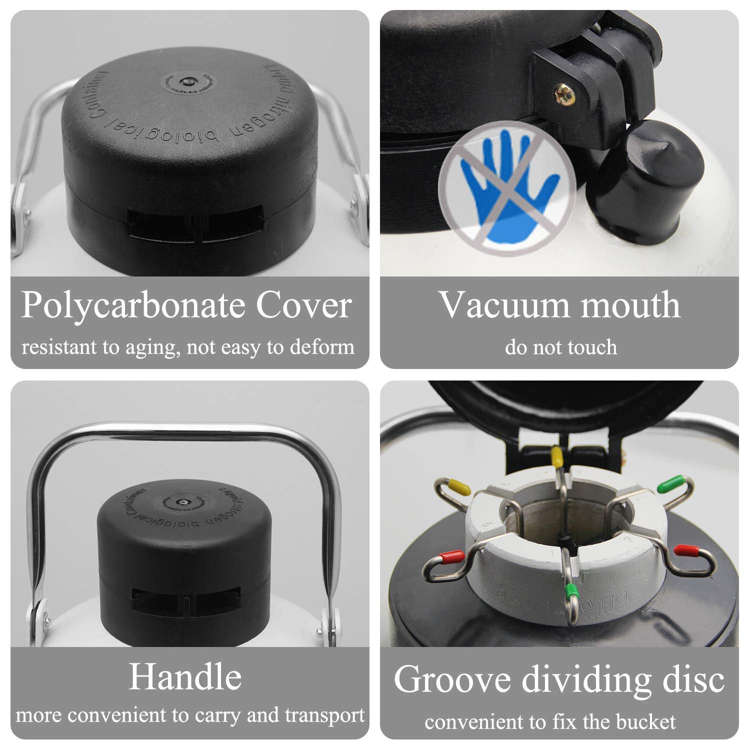 Snapklik.com : CGOLDENWALL 10L Cryogenic Container Liquid Nitrogen LN2 ...