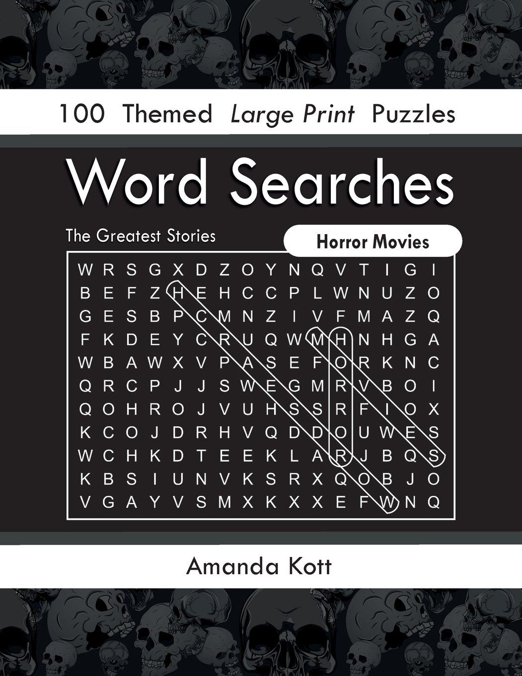 Word Searches - Horror Movies: 100 Themed Large Print Puzzles (The ...