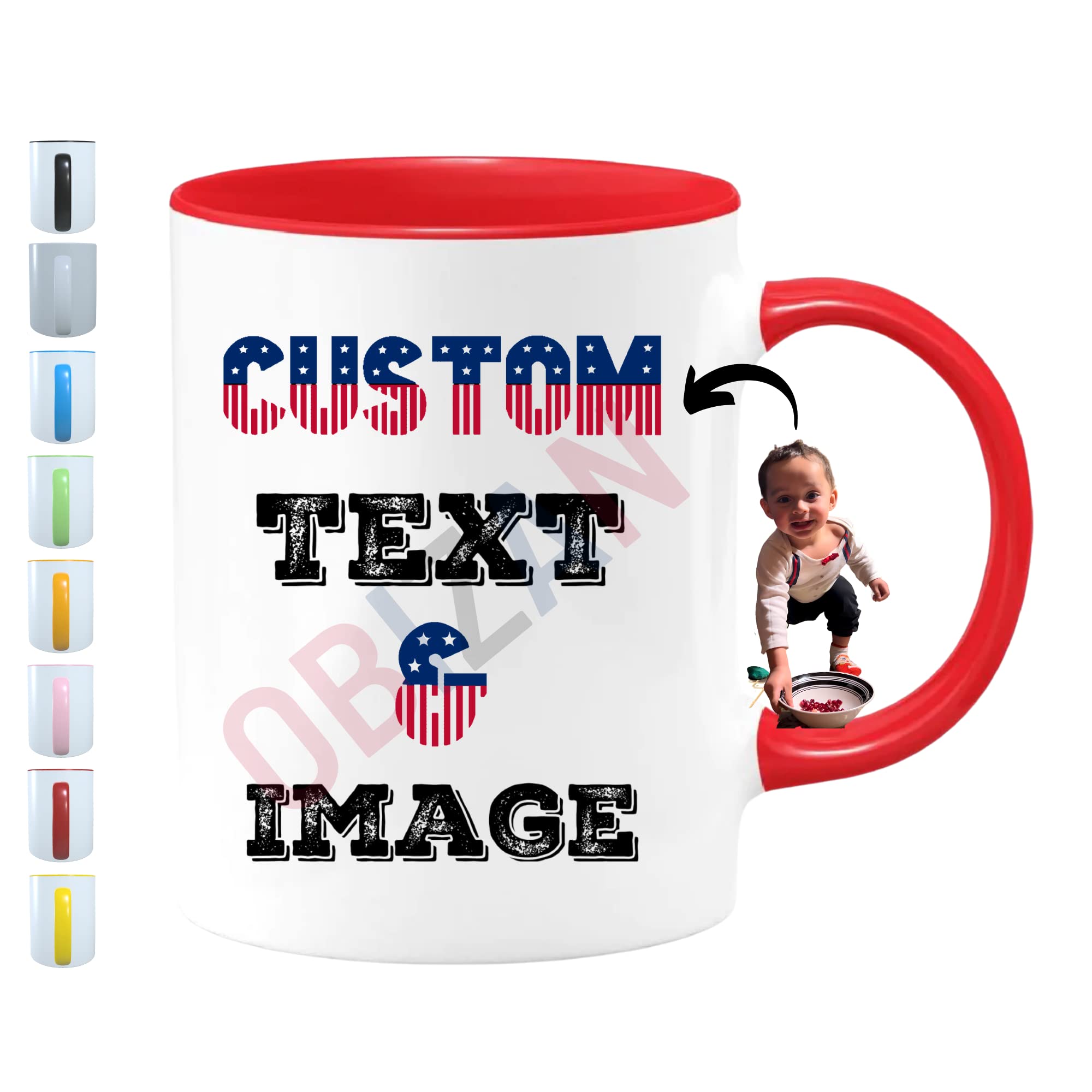Amazon.com: Custom Coffee Mug with Photo, Logo, or Text | Personalized ...
