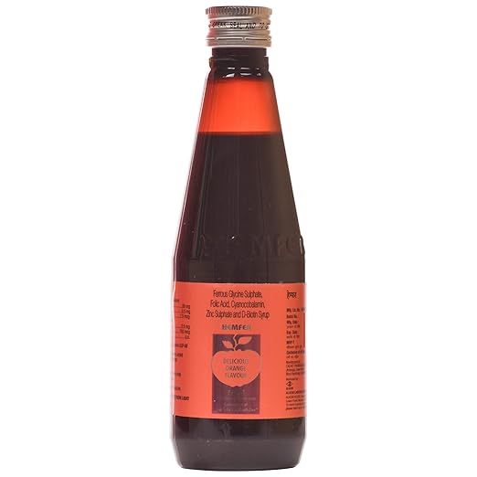 Hemfer Orange Flavor - Bottle of 225 ml Syrup : Amazon.in: Health ...