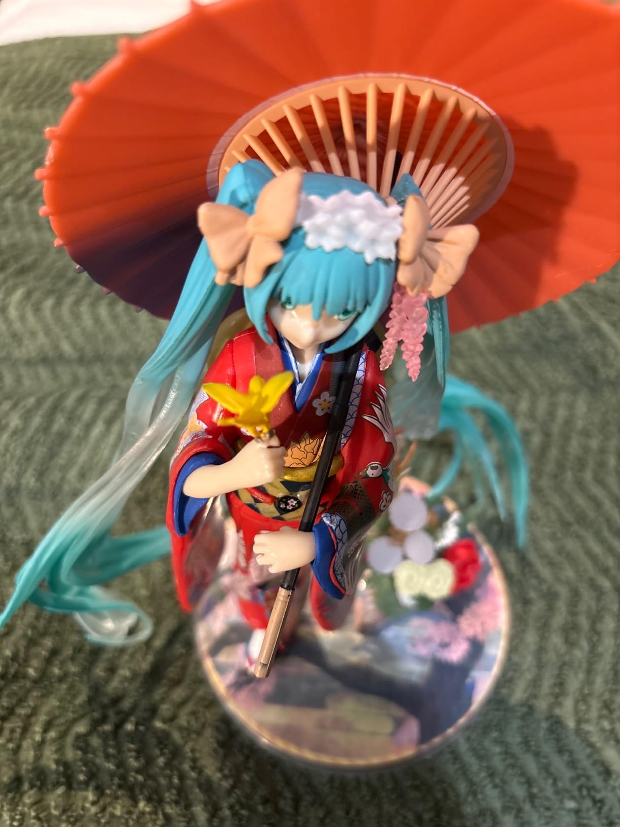 Hatsune Miku Figure, Kimono Dress Miku 23cm/9Inch PVC Handmade Statue ...