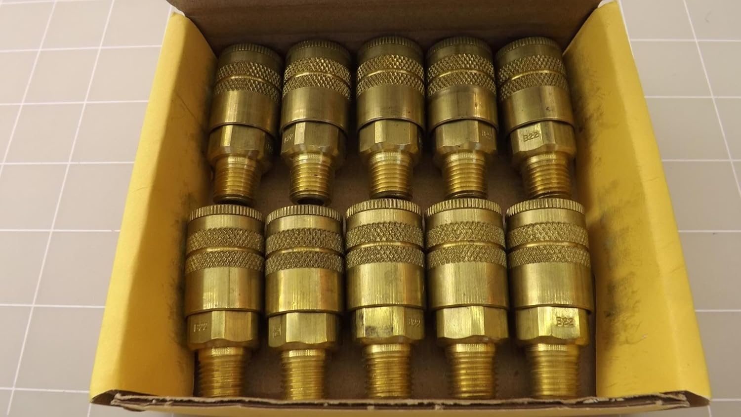 Parker B22A Coupler Body, Brass, MNPT, 1/8 in. Pipe: Amazon.com ...